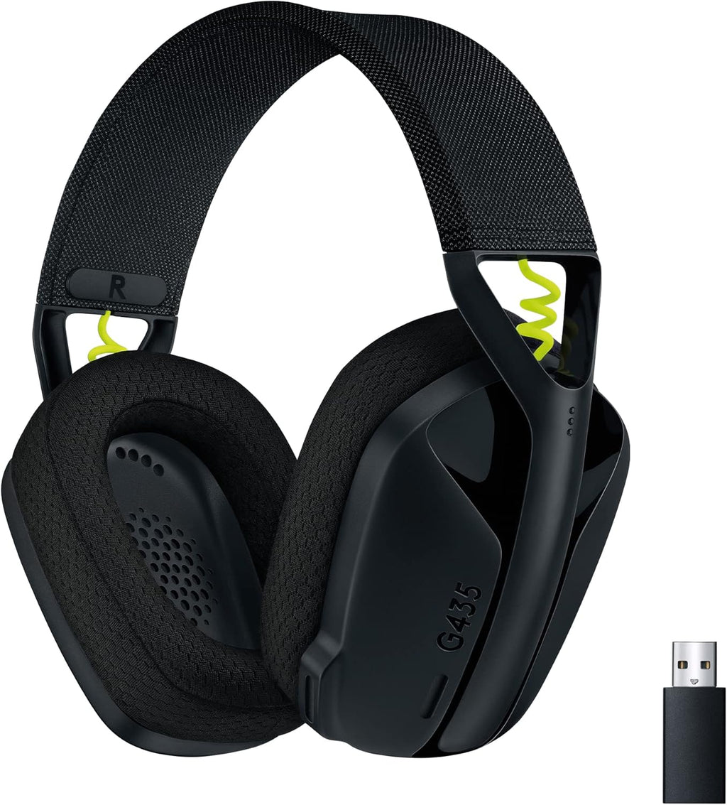 Logitech G435 Wireless Gaming Headset – LIGHTSPEED, Bluetooth 5.0, 40m